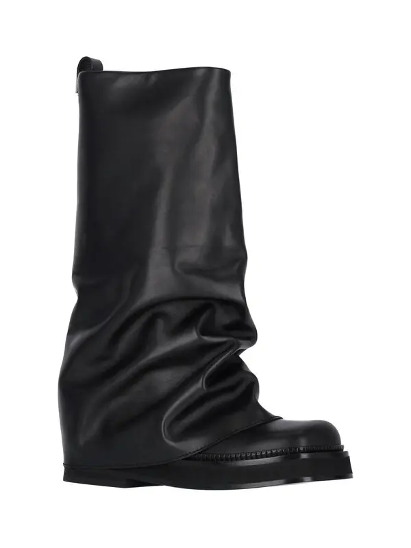 Attico Robin Combat Boots - Black
