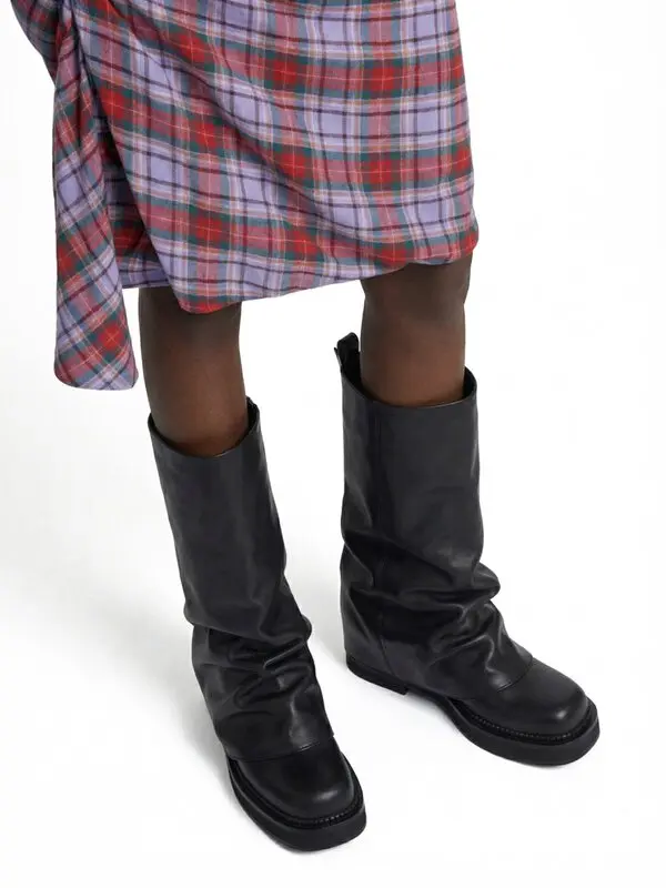 Attico Robin Combat Boots - Black