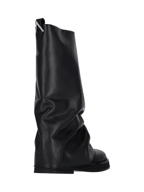 Attico Robin Combat Boots - Black