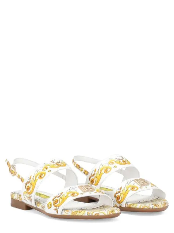 Dolce & Gabbana Printed Calf Sandals