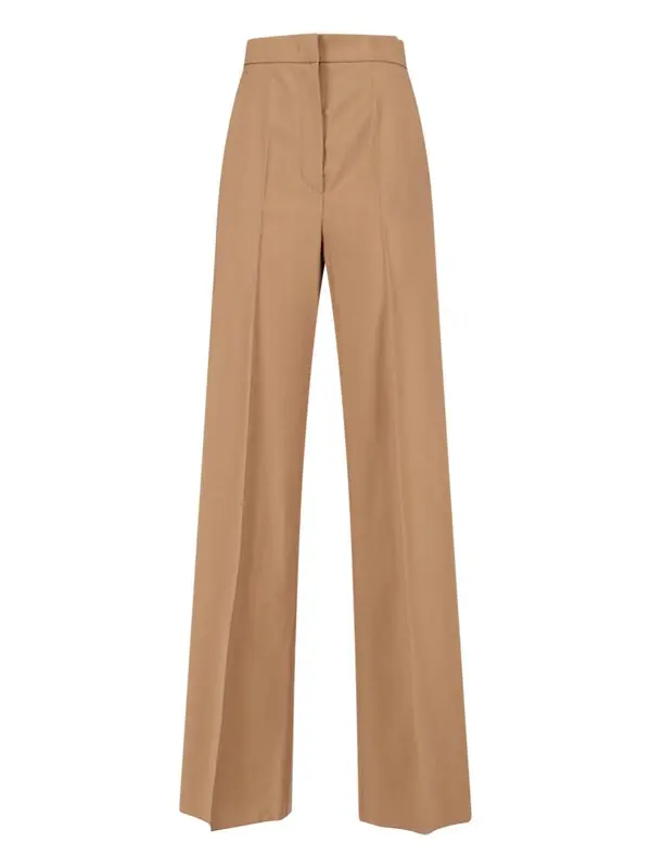 Max Mara Virgin Wool Fernet Pants - Beige