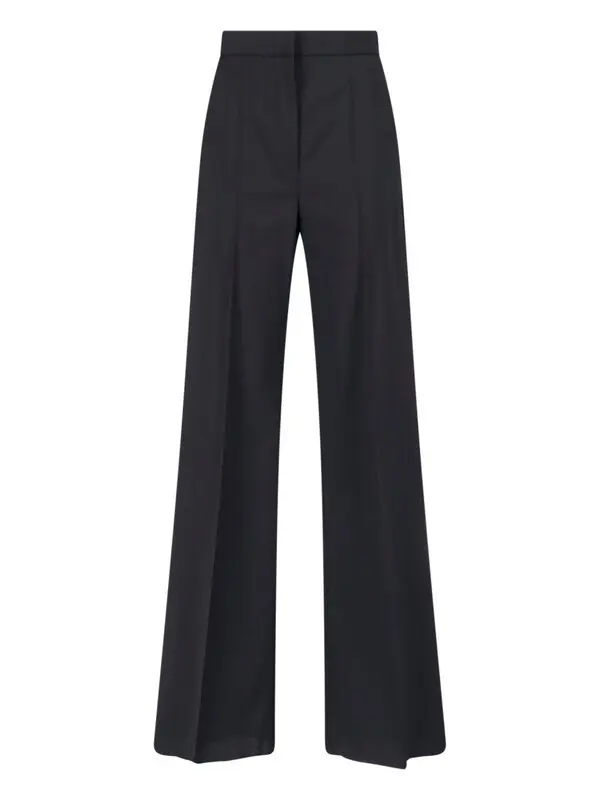 Max Mara Virgin Wool Fernet Pants - Black