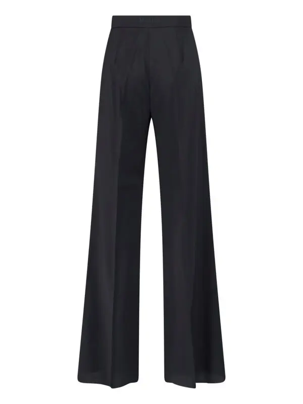 Max Mara Virgin Wool Fernet Pants - Black