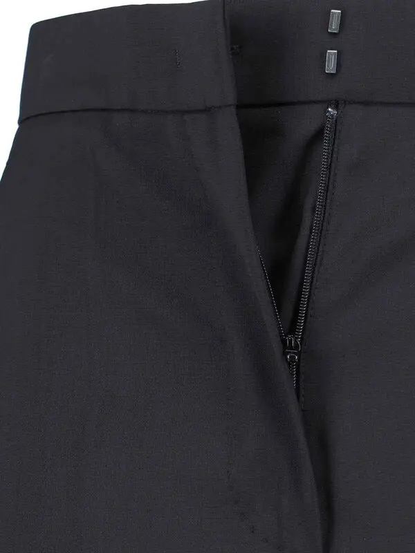 Max Mara Virgin Wool Fernet Pants - Black