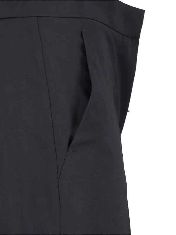 Max Mara Virgin Wool Fernet Pants - Black
