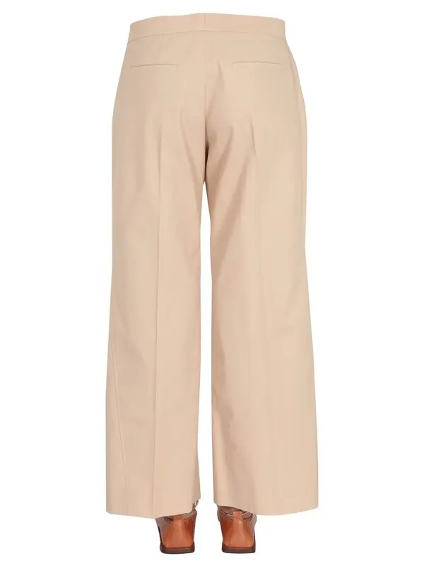 JIL SANDER Wide-leg Trousers - Beige