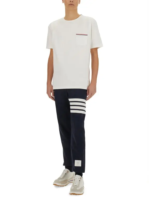 Thom Browne T-shirt With Pocket