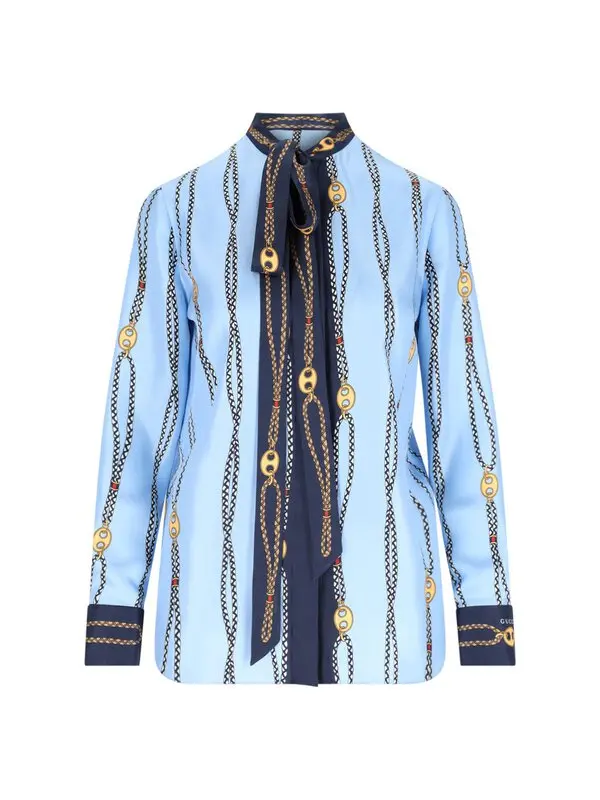 Gucci Silk Shirt - Light Blue