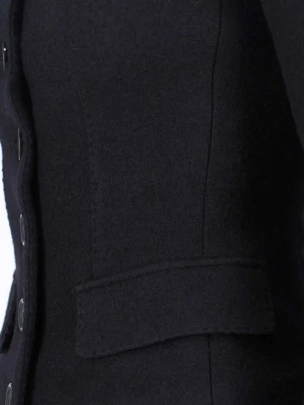 LARDINI Virgin Wool Knitted Jacket - Black