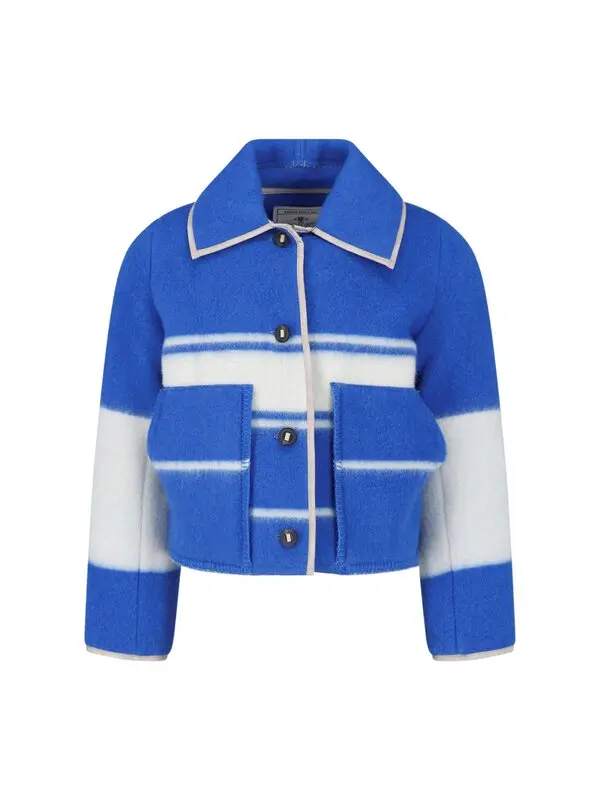 GOLDEN GOOSE Virgin Wool Jacket - Blue