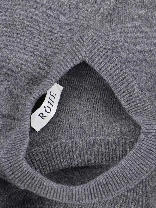 RÓHE Asymmetrical Wool-cashmere Sweater - Gray