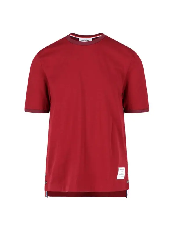 Thom Browne Ringer T-shirt - Red