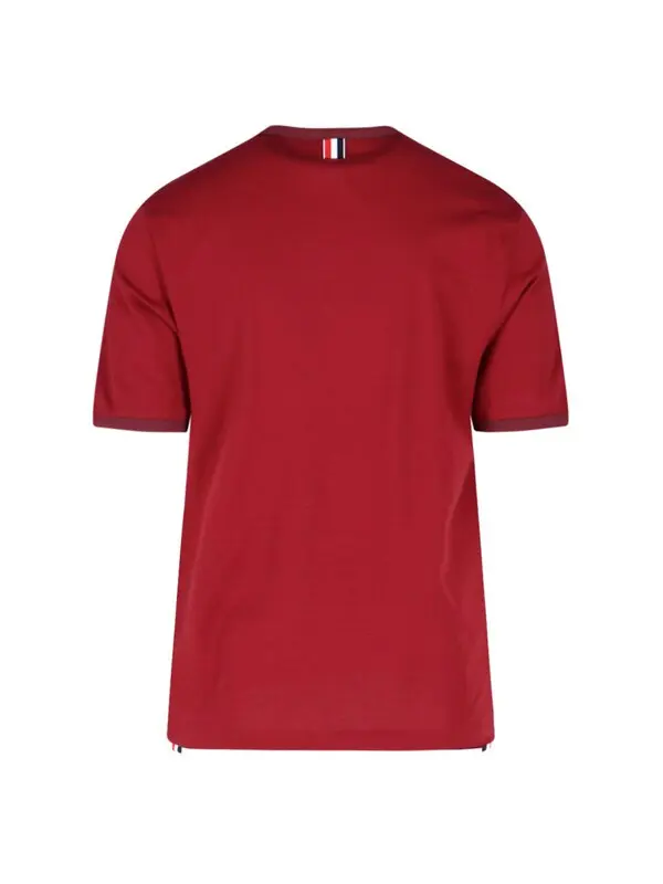 Thom Browne Ringer T-shirt - Red