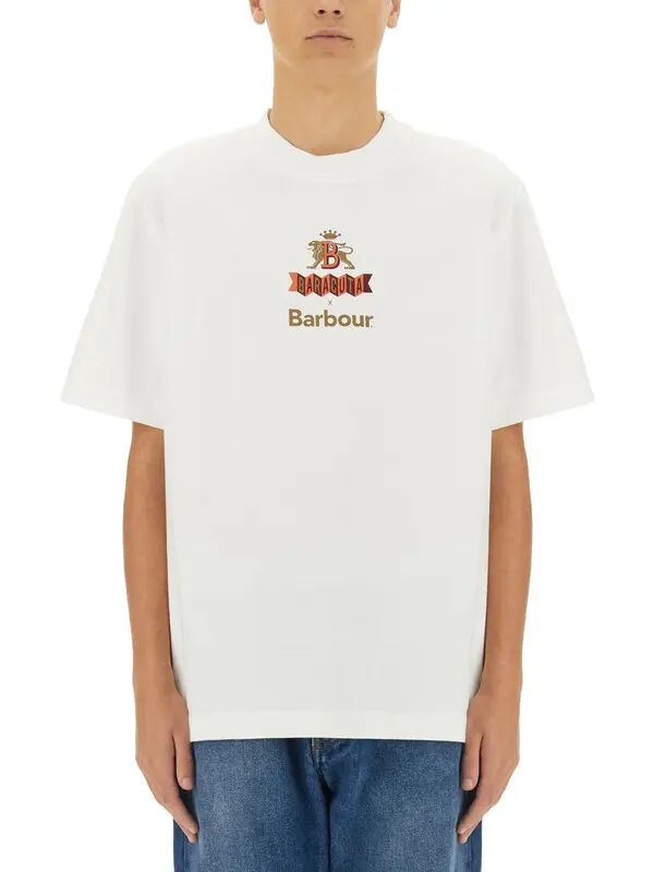 BARACUTA X BARBOUR T-shirt With Logo
