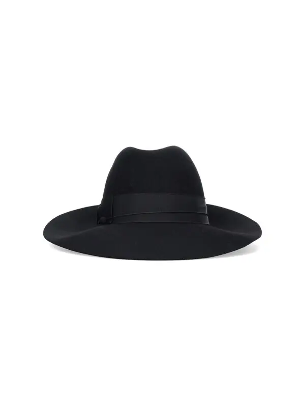 Borsalino Monica Fur Felt Hat - Black
