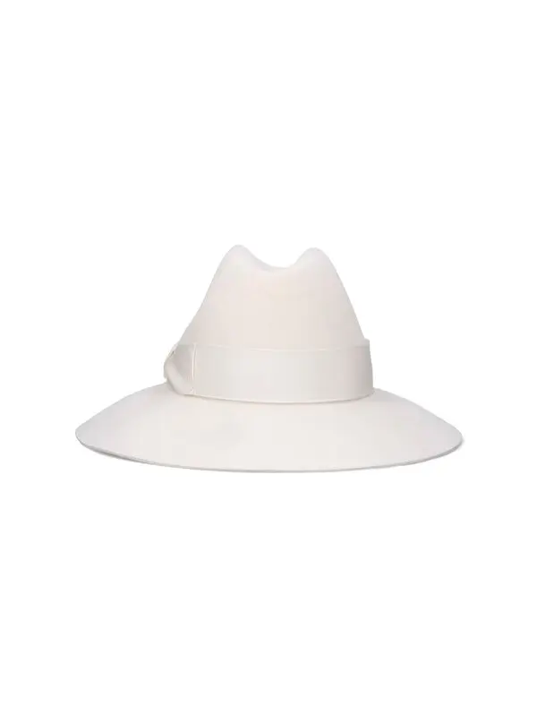 Borsalino Monica Fur Felt Hat - White