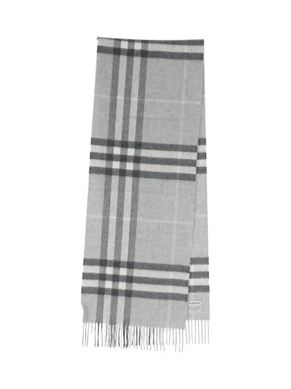 BONSAI Check' Scarf - Gray