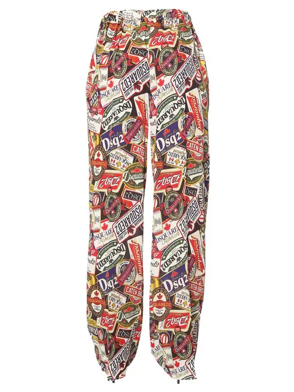 Dsquared2 Wide Leg Pants - Multicolour