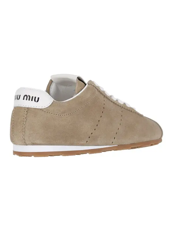 Miu Miu Plume Sneakers - Beige