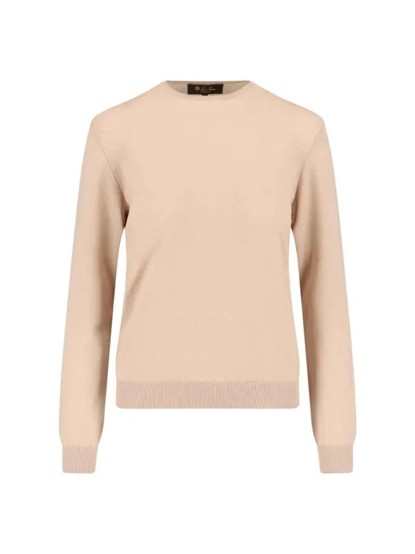 LISA YANG Cashmere Knit Sweater - Beige