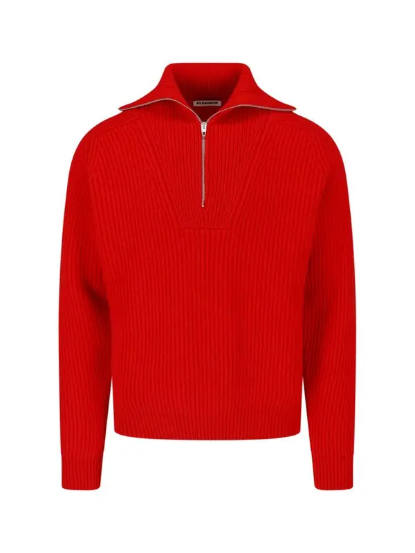 ENTIRE STUDIOS Zip Sweater - Red