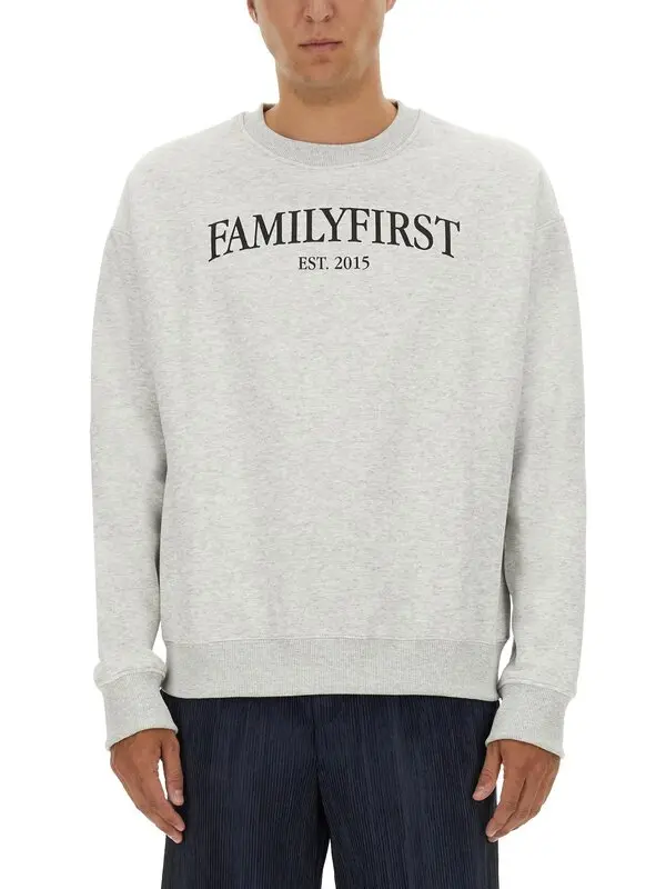 FAMILY FIRST Logo Sweatshirt - Grey