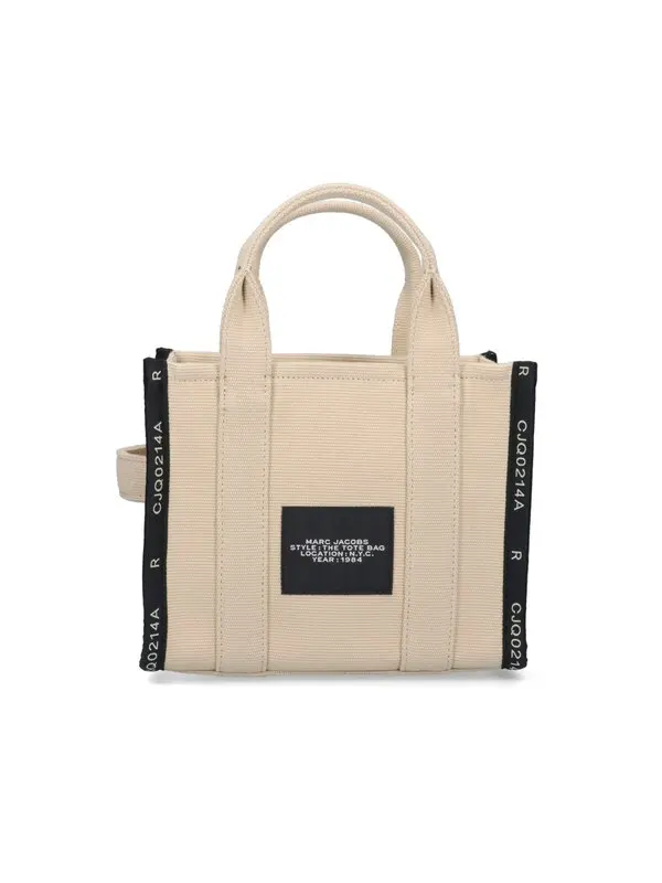Marc Jacobs Small 'the Jacquard' Tote Bag - Beige
