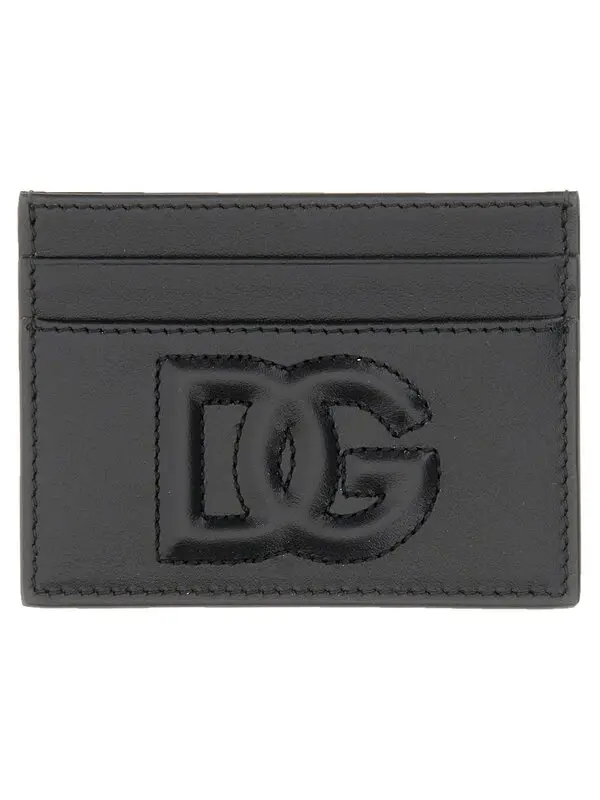 Dolce & Gabbana Leather Card Holder - Black