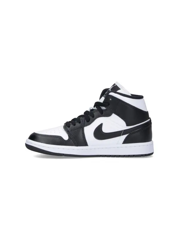 Nike Air Jordan 1 Mid Sneakers - Black - 30% Off | Editorialist