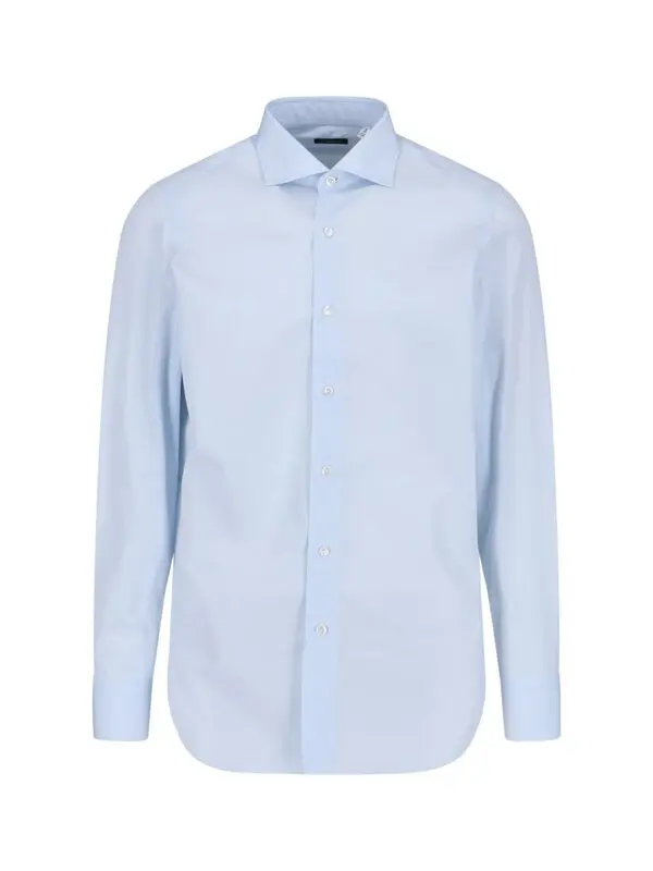 Auralee Classic Fit Shirt - Light Blue