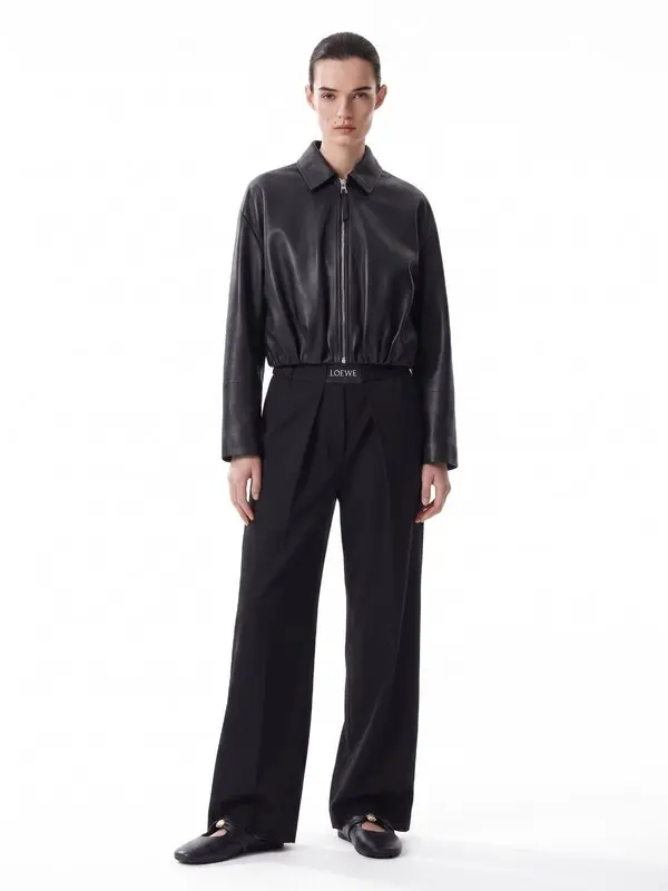 Alexander McQueen Loewe Wool Trousers - Black