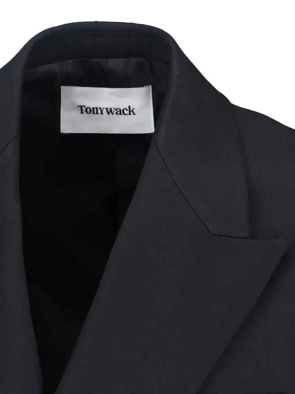 Kiton Double-breasted Cashmere Blazer - Black