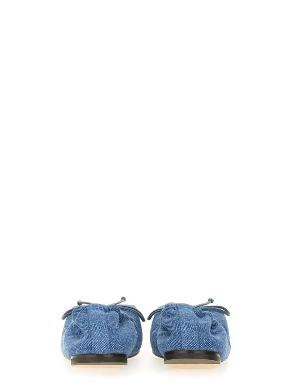 Jacquemus Square Toe Ballerinas - Denim