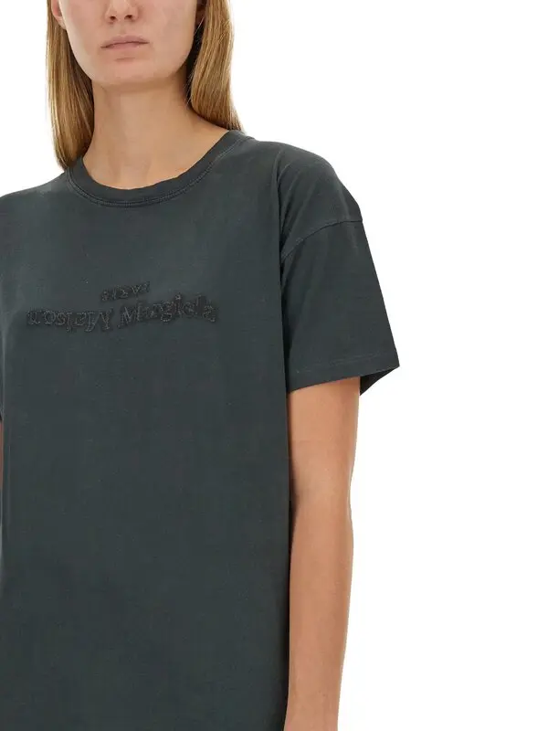 MAISON MARGIELA T-shirt With Logo - Black