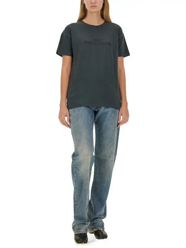 MAISON MARGIELA T-shirt With Logo - Black