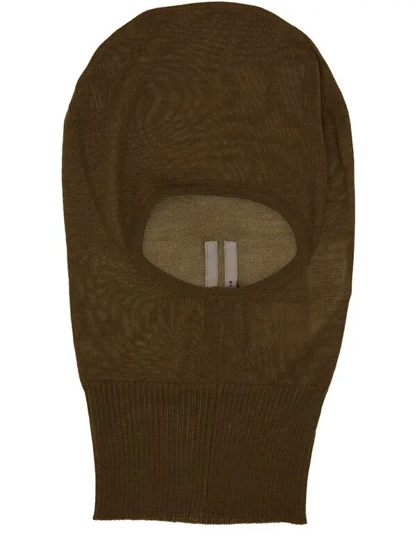 Rick Owens Knitted Balaclava - Brown