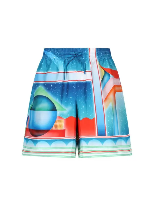 Casablanca Galaxy Court Shorts - Multi