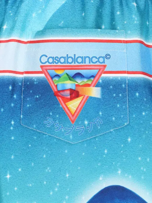 Casablanca Galaxy Court Shorts - Multi
