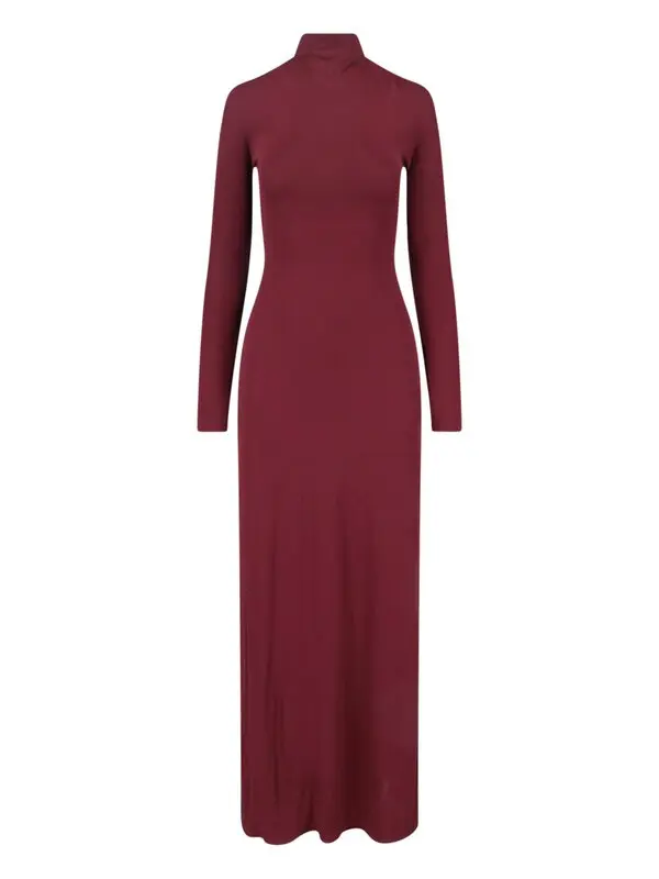 Alaïa Draped Maxi Dress - Red
