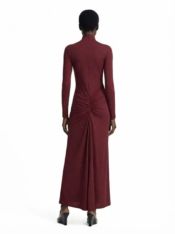 Alaïa Draped Maxi Dress - Red