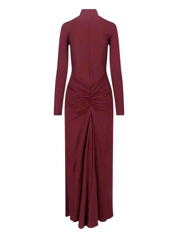 Alaïa Draped Maxi Dress - Red