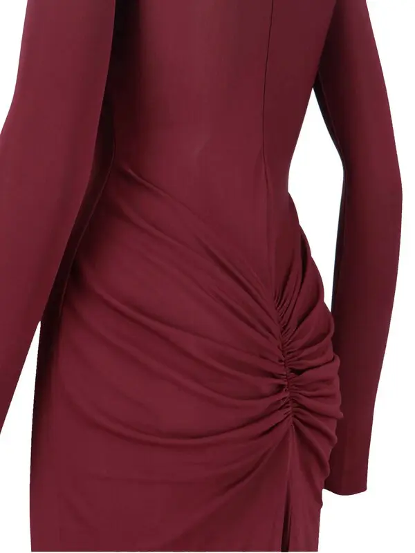 Alaïa Draped Maxi Dress - Red