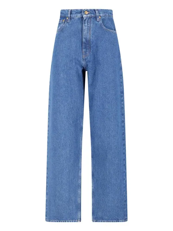 RÓHE Straight Leg Jeans - Blue