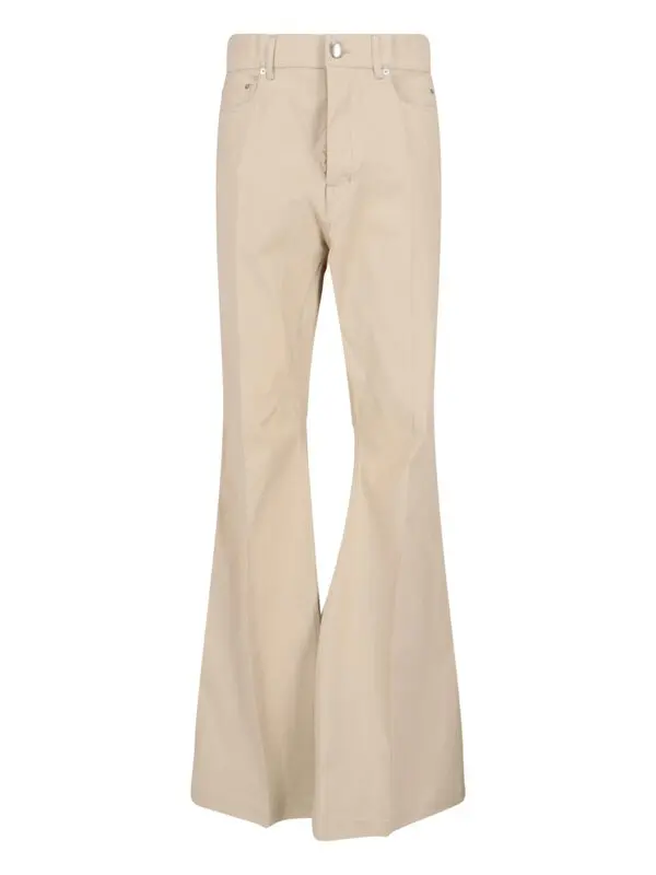 Rick Owens Wide Leg Pants - Beige