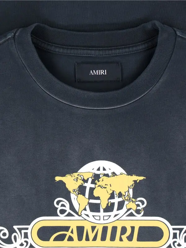 Amiri Nights" Logo T-shirt - Black