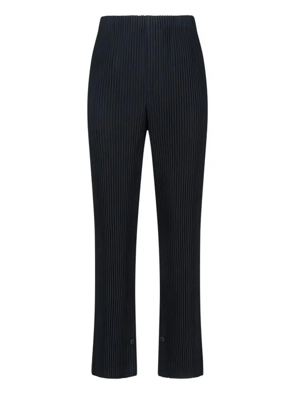 PLEATS PLEASE Pleated Straight Leg Pants - Black