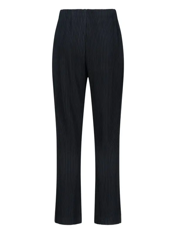 PLEATS PLEASE Pleated Straight Leg Pants - Black