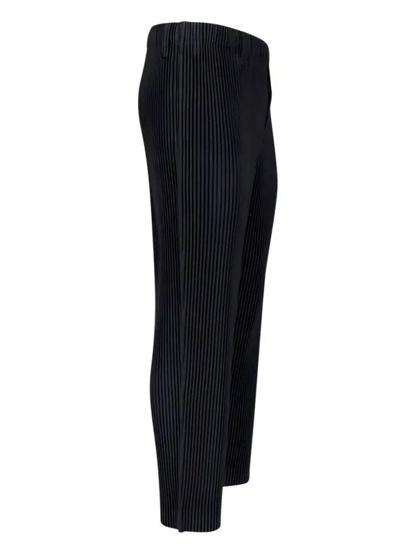 HOMME PLISSE Homme Plissé Pleated Fabric Trousers - Black