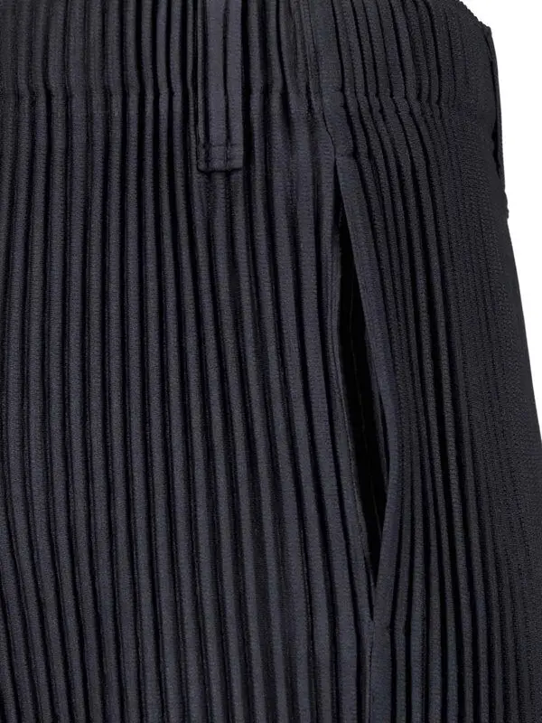 HOMME PLISSE Homme Plissé Pleated Fabric Trousers - Black