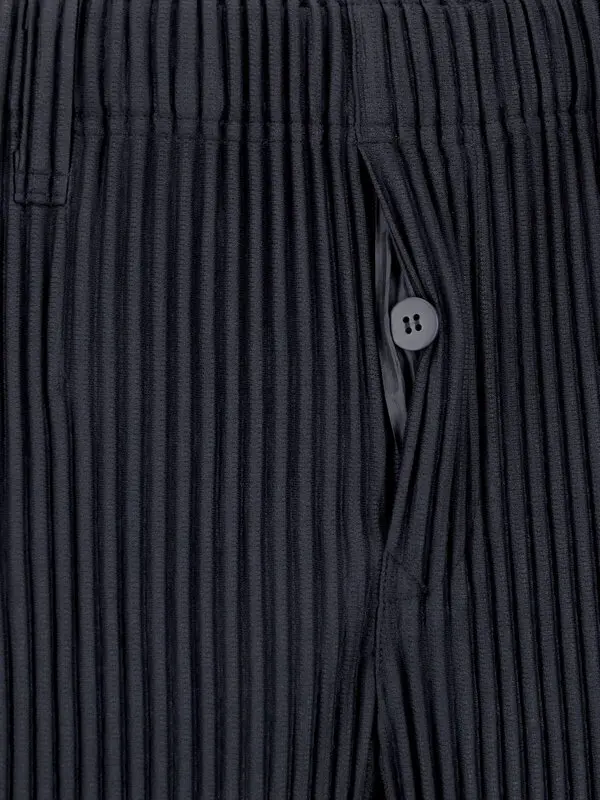 HOMME PLISSE Homme Plissé Pleated Fabric Trousers - Black
